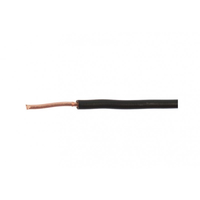 Rola conductor electric FY / H07V-U 1.5 mmp negru 100 m, cupru
